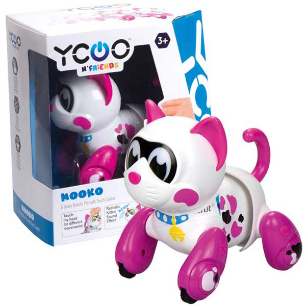 חתול רובוטי MOOKO עם חיישני מגע – גאדג'טשופ